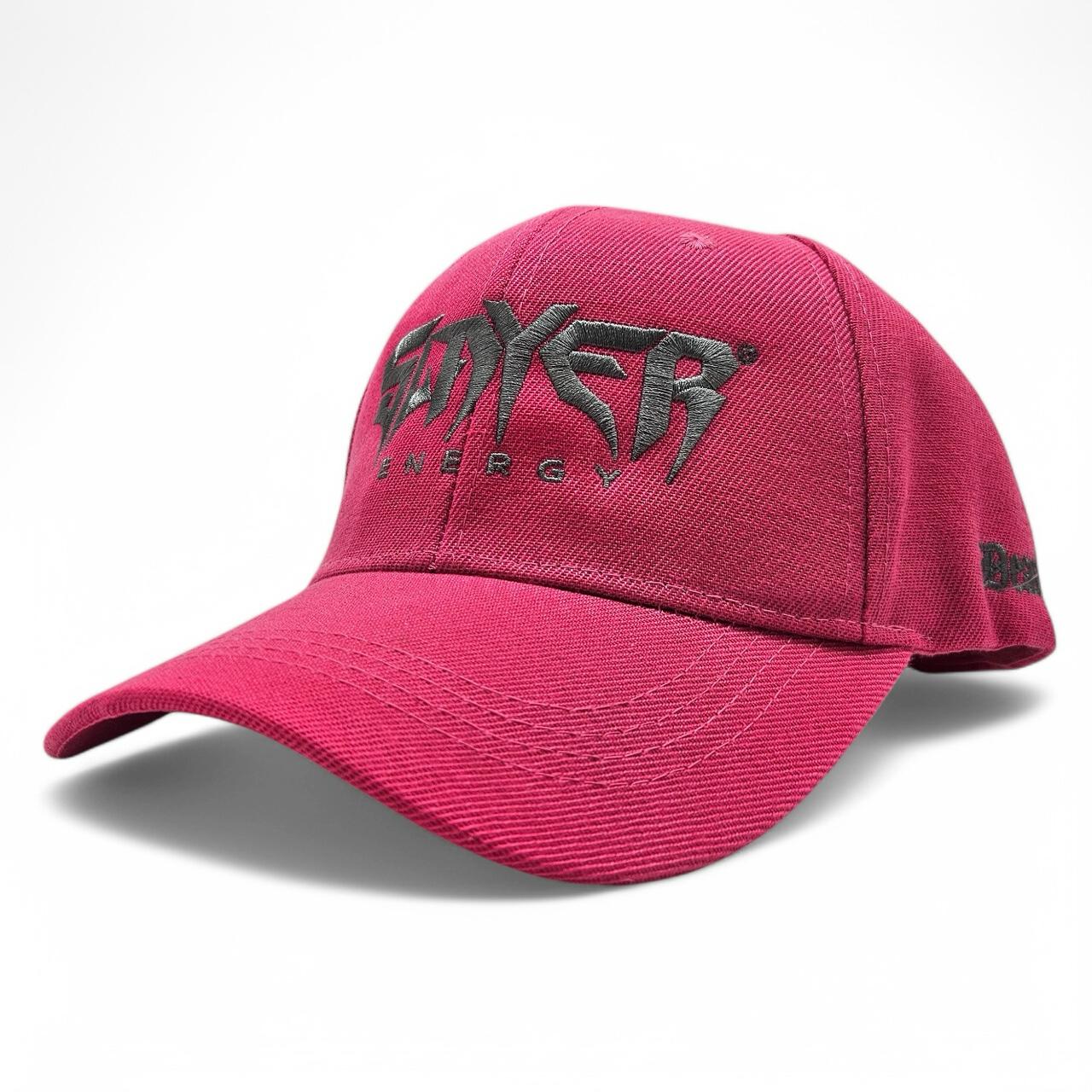 Slayer Pink Baseball Cap, Grey Embroidery | Slayer Energy